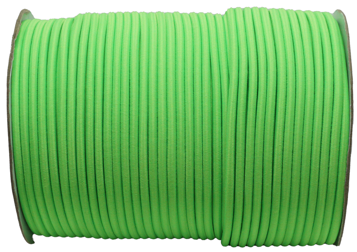 4mm Bungee Cord Neon Grün